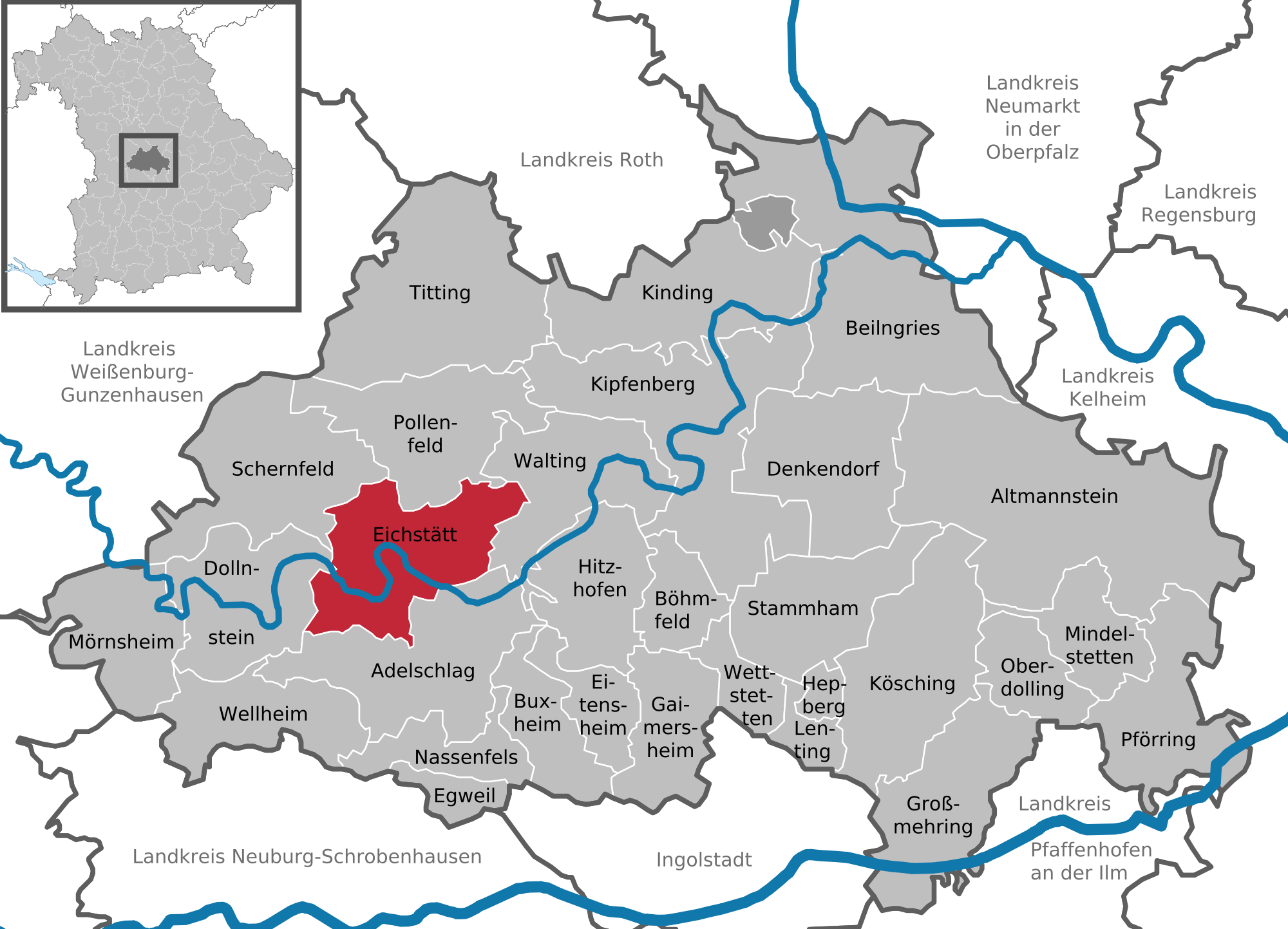 Mapa Eichstätt - Bridge4Mobility